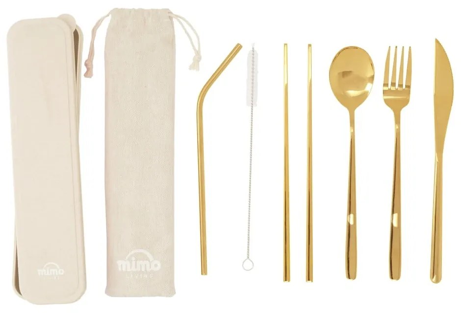Nerezový příbor ve zlaté barvě 6 ks Mimo – Premier Housewares