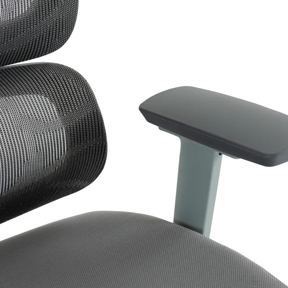 Ergonomická kancelářská židle COSMO - šedá síťovina / nosnost 150 kg