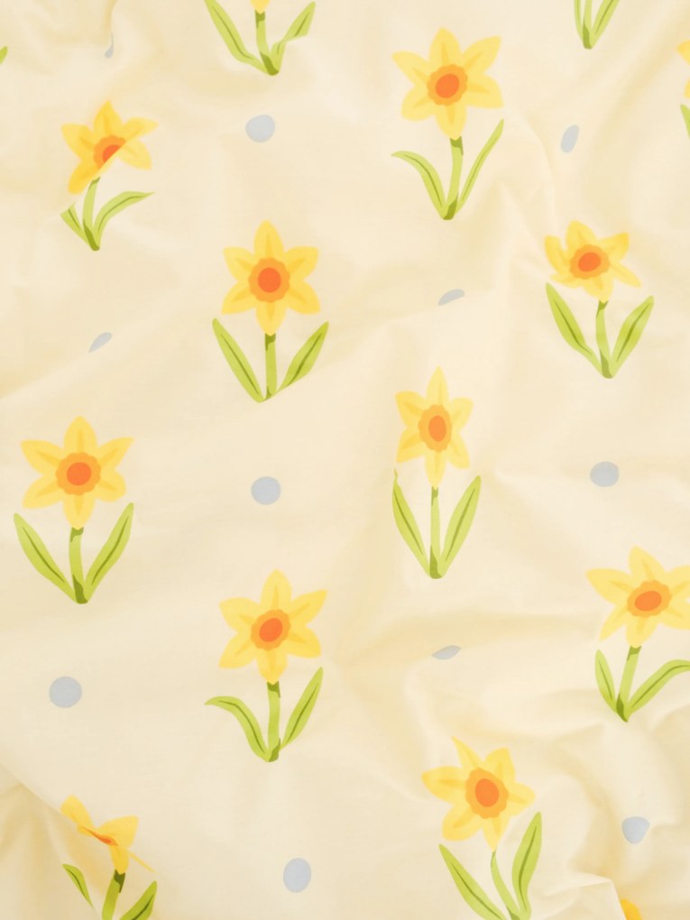 MK Lůžkoviny Bavlněný povlak na polštář Renforcé 40 x 60 cm - Narcis bíložluté