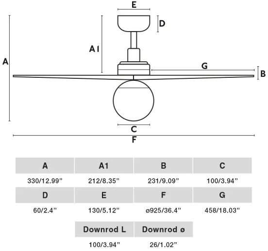 FARO 34278-11L - Stropní ventilátor KLIM S 1xE27/15W/230V ořech/černá + DO