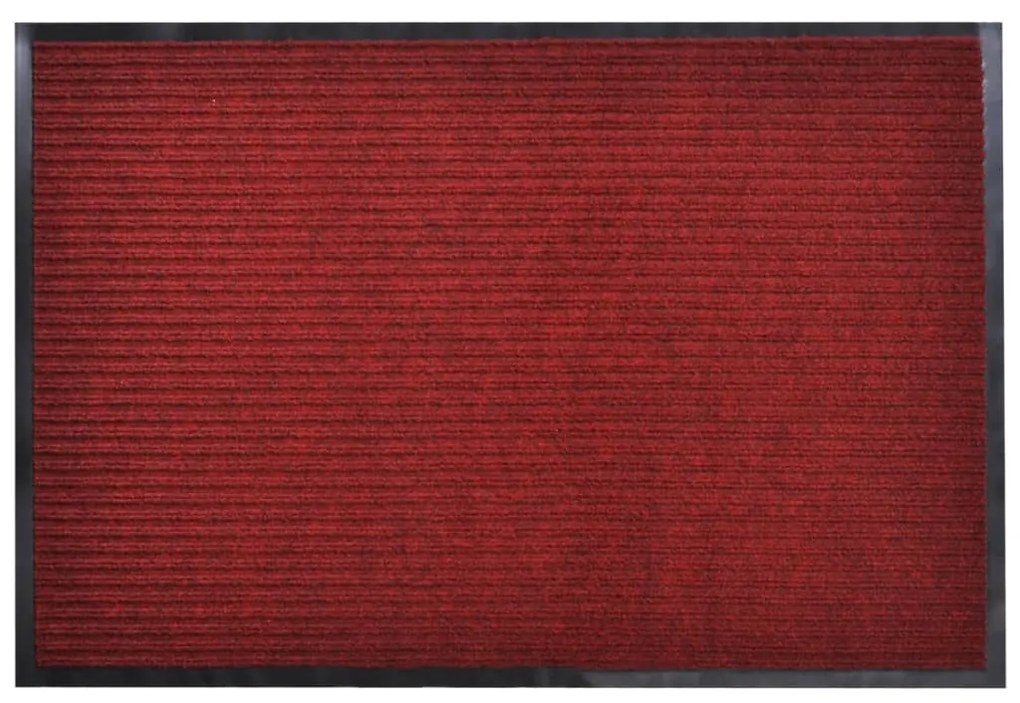 Červená PVC rohožka 90 x 120 cm