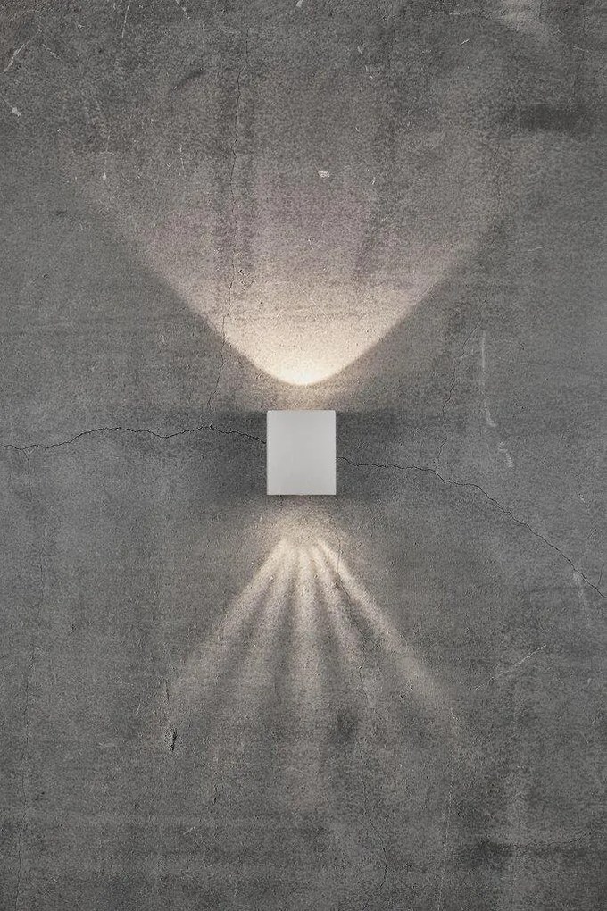 NOR 49711001 Venkovní nástěnné svítidlo Canto Kubi 2 2x6W LED bílá čirá - NORDLUX