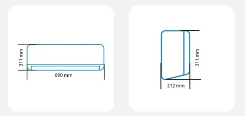 Klimatizace AUX C-PRO WindFine 3,5kW R32