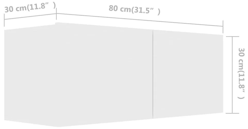 vidaXL Marketos 5dílný set TV skříněk bílý kompozitní dřevo