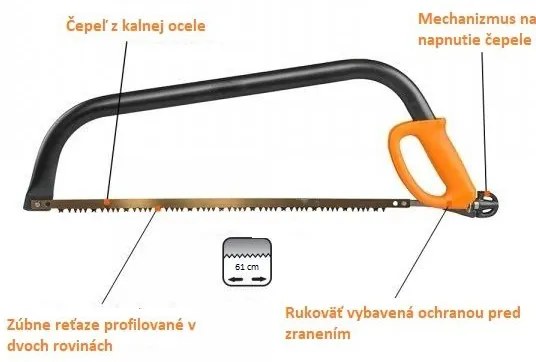 WELLHOX Píla s nastaviteľným napínačom 24"