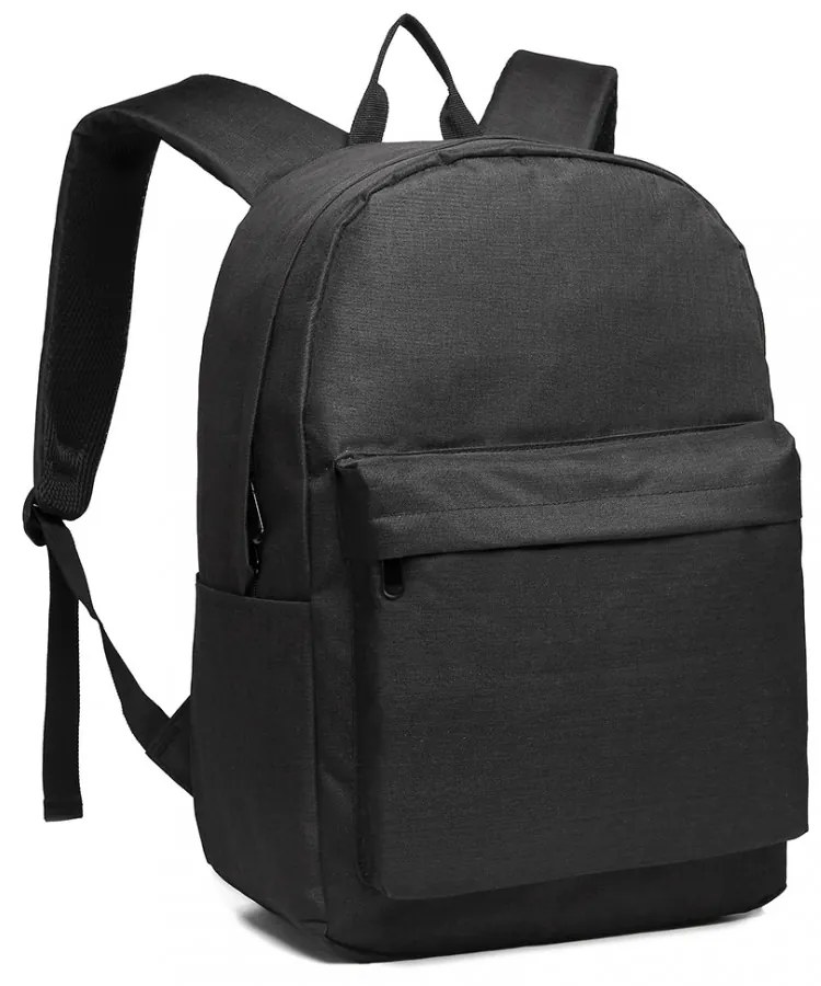 Konofactory Černý lehký batoh do školy "Basic" 7L