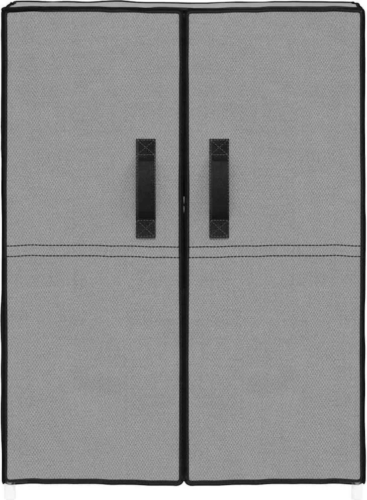 Botník šedý 60 x 28 x 90 cm textil 337262
