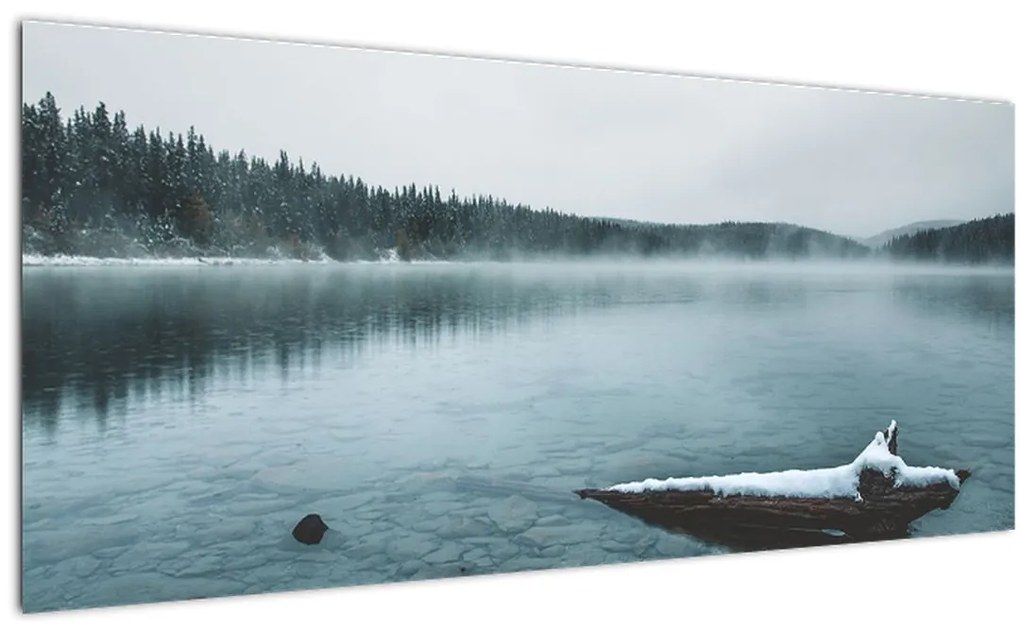 Obraz - ledové severské jezero (100x40 cm), 40 dalších rozměrů