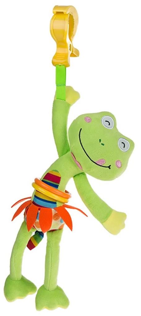 Dětská plyšová hračka s vibrací Akuku žabka