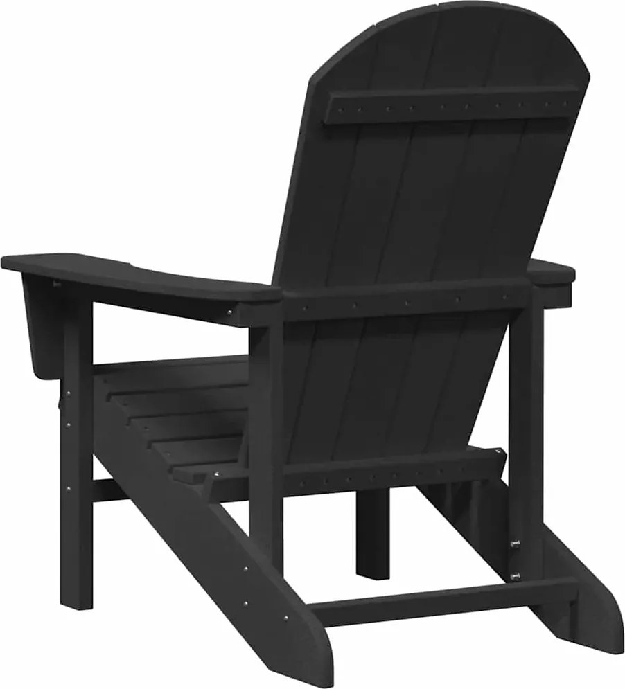Zahradní křeslo 2 ks Černá Polyethylen 3335828