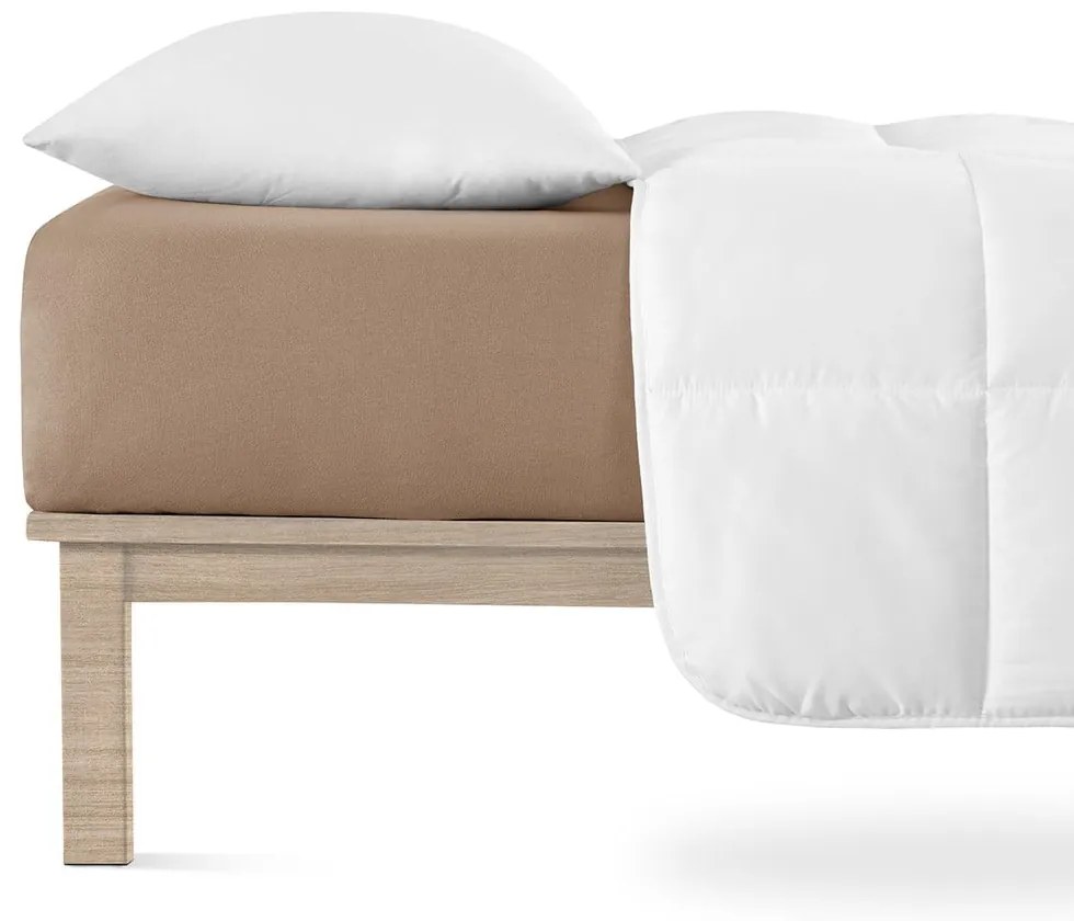 Hnědé napínací prostěradlo jersey 200x200 cm Boxspring – Andrea Simone