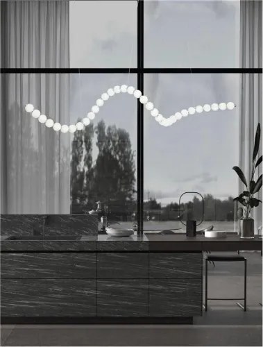 Závěsné LED svítidlo NOVA LUCE PERLA 98W 3000K 9695206 stmívatelné Triac