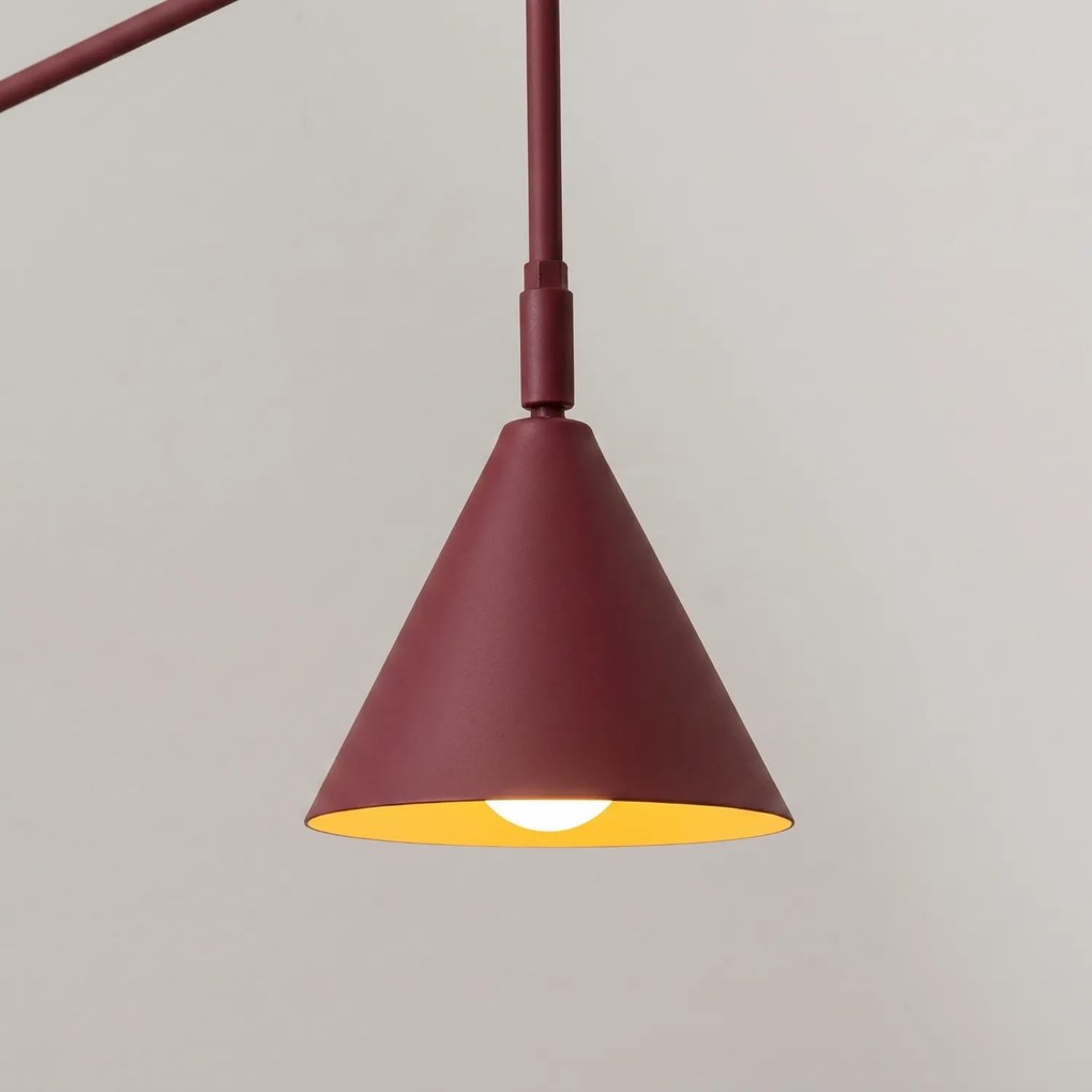 Sollux Lighting Nástěnné svítidlo NOX bordó