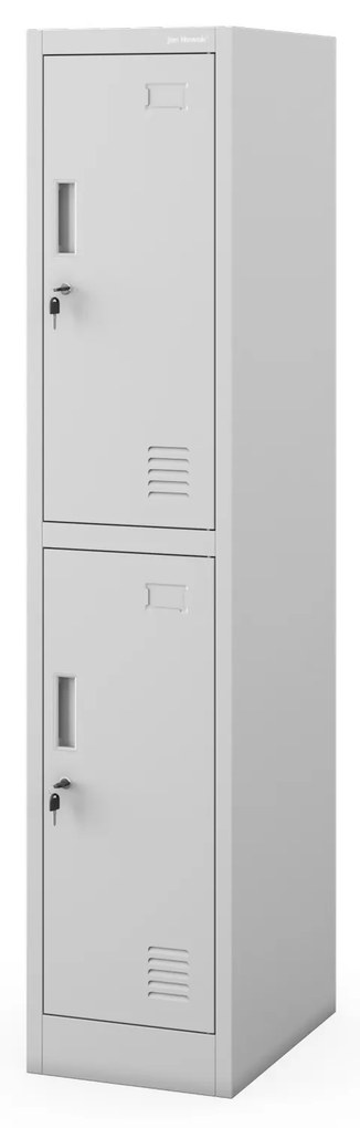 Sociální šatní skříňka BHP šedá: IGOREK 1 Plus
