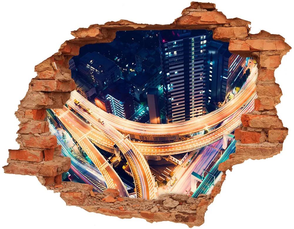Wallmuralia Fototapeta díra na zeď 3D Dálnice Tokio 90x70 cm