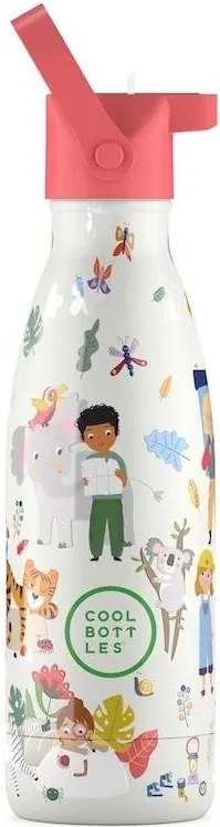 Cool bottles dětská nerezová termolahev kids curious explorers třívrstvá 350 ml 3d