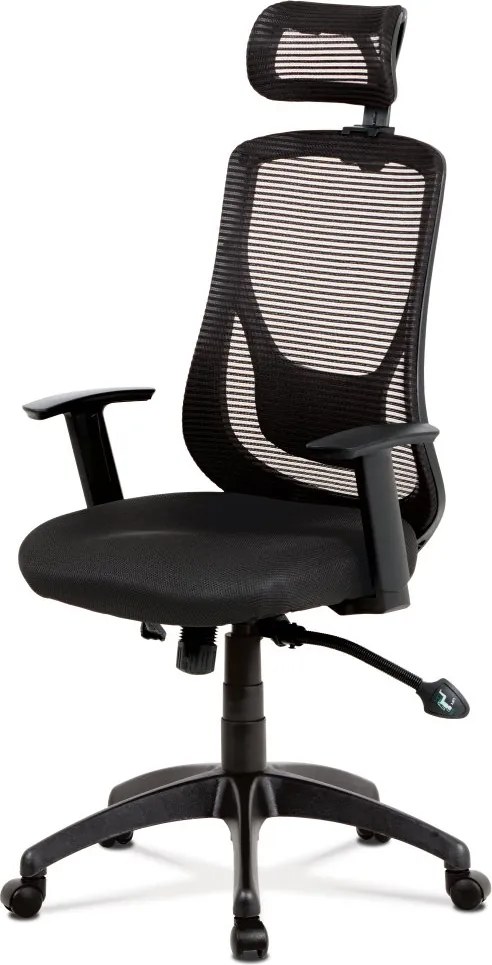 Kancelářská ergonomická židle ALBERT — látka, černá