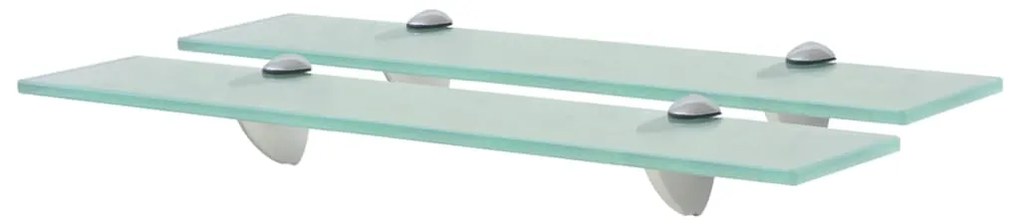 Plovoucí police 2 ks sklo 50 x 10 cm 8 mm 3051496