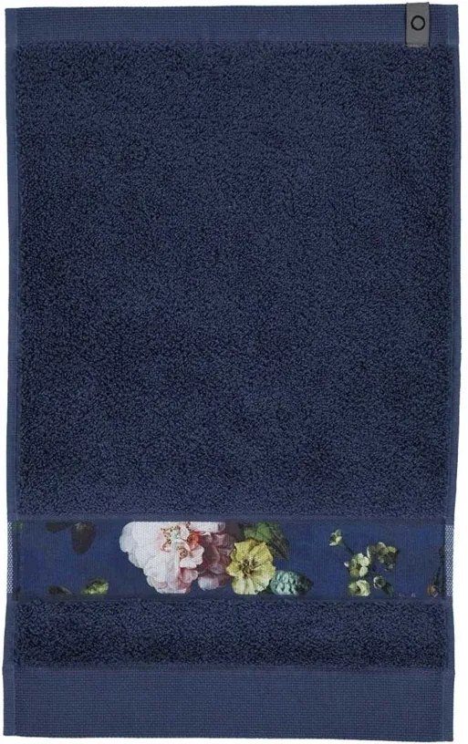 Koupací ručník, velký ručník, koupelny ručník, luxusní ručník, Essenza, tmavě modré barvy - 60x110
