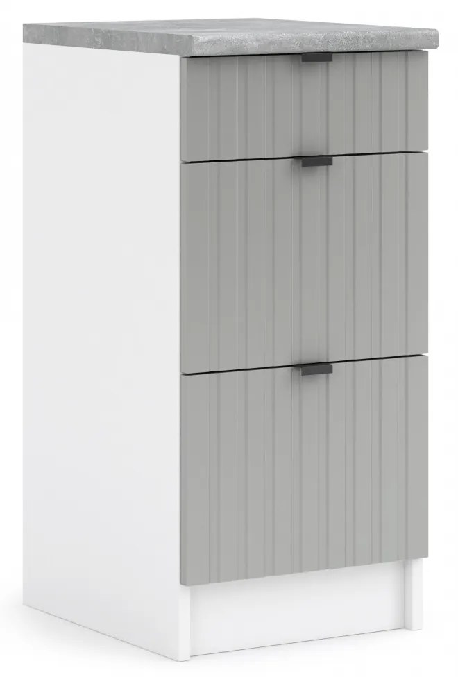 Kuchyňská skříňka spodní 40 cm - LAM SZ40 3SZ - Dvířka CINDY