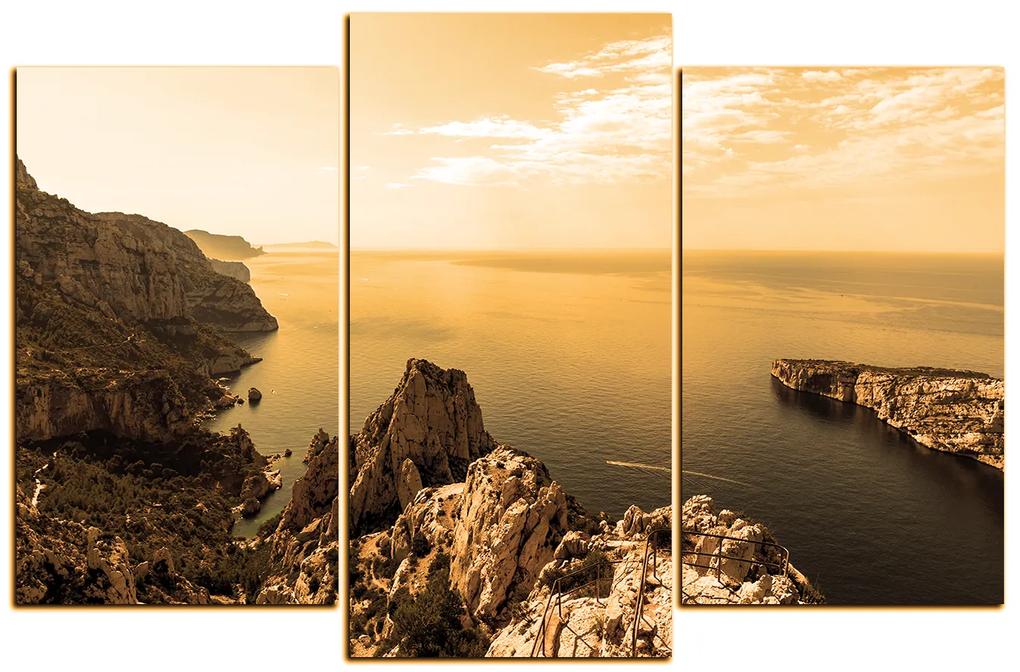 Obraz na plátně - Majestátní krajina s klidným mořem 1233FC (120x80 cm)