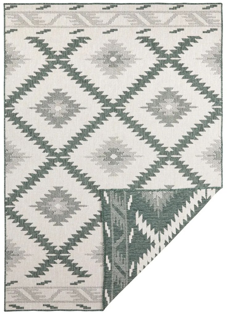 NORTHRUGS - Hanse Home koberce Kusový koberec Twin Supreme 103431 Malibu green creme – na ven i na doma - 160x230 cm