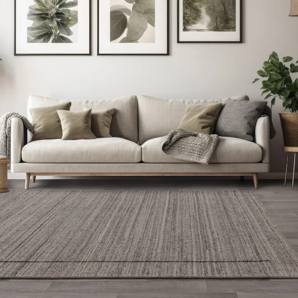 Tribeca Design Kusový koberec Gozart Charcoal Rozměry: 120x170 cm