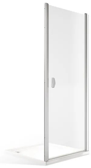 Roltechnik Outlet Jednokřídlé sprchové dveře pro instalaci do niky DCN1 Varianta: šířka: 80 cm - (DCN1/80 - 736-8000000-00-02), Barva profilů a typ výplně: profily: brillant, výplň: transparent