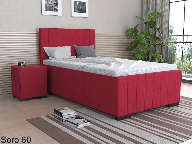 Vysoká čalouněná postel Alex 120x200 cm - výběr barev