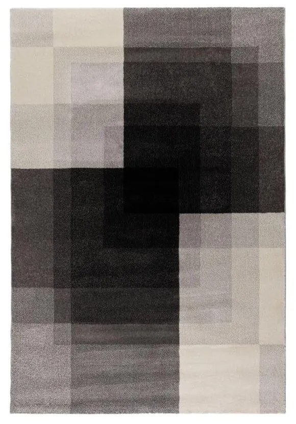 Šedo-černý koberec Flair Rugs Plaza, 160 x 230 cm