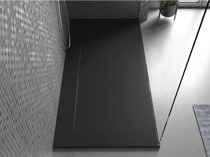 Mexen Egon, SMC obdélníková sprchová vanička 160 x 90 cm, černá, 4R709016