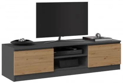 Televizní stolek RTV M120 - antracit/dub artisan