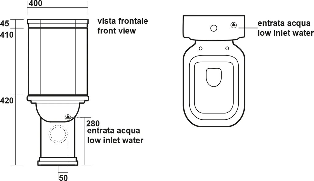 Kerasan WALDORF 418101 nádržka k WC kombi
