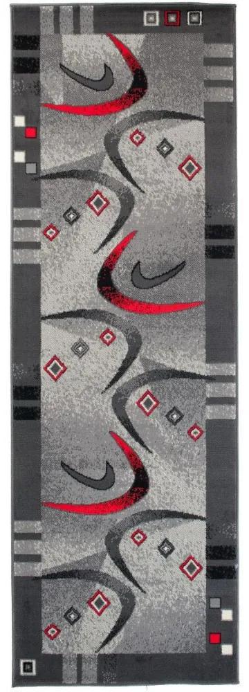 Kusový koberec PP Bumerang šedý atyp 120x300cm
