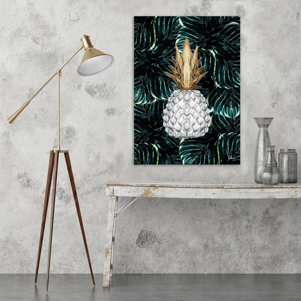 Gario Obraz na plátně Diamantový ananas - Rubiant Rozměry: 40 x 60 cm