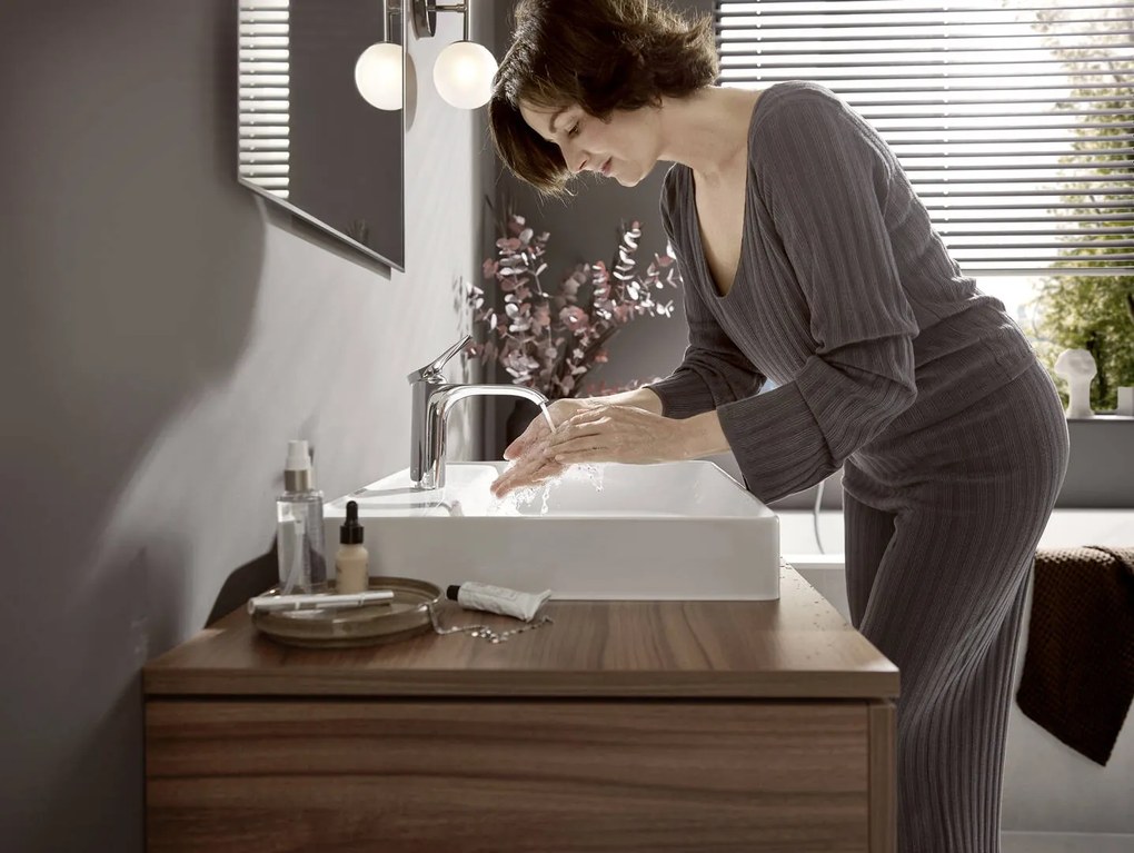 Hansgrohe Vivenis, umyvadlová baterie 110, s výpustí, EcoSmart, chromová, 75020000