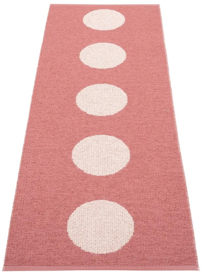 Světle červený vnitřní a venkovní běhoun 70x200 cm Vera Pop Blush – Pappelina