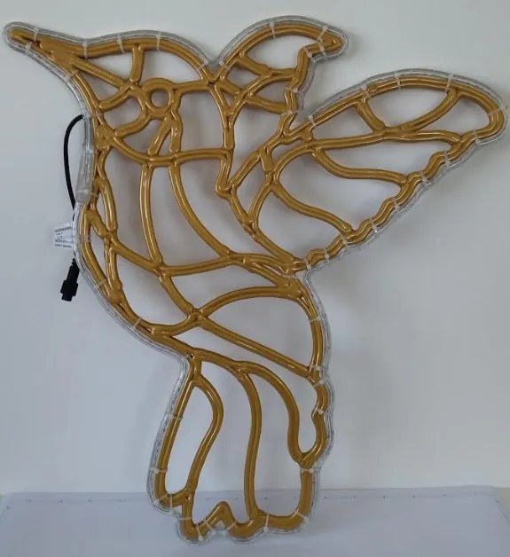 Easy Fix 2D LED světelná holubice, teplá bílá, 77 × 81,5 × 3 cm, 3D tisk Eco, IP44 závěsná