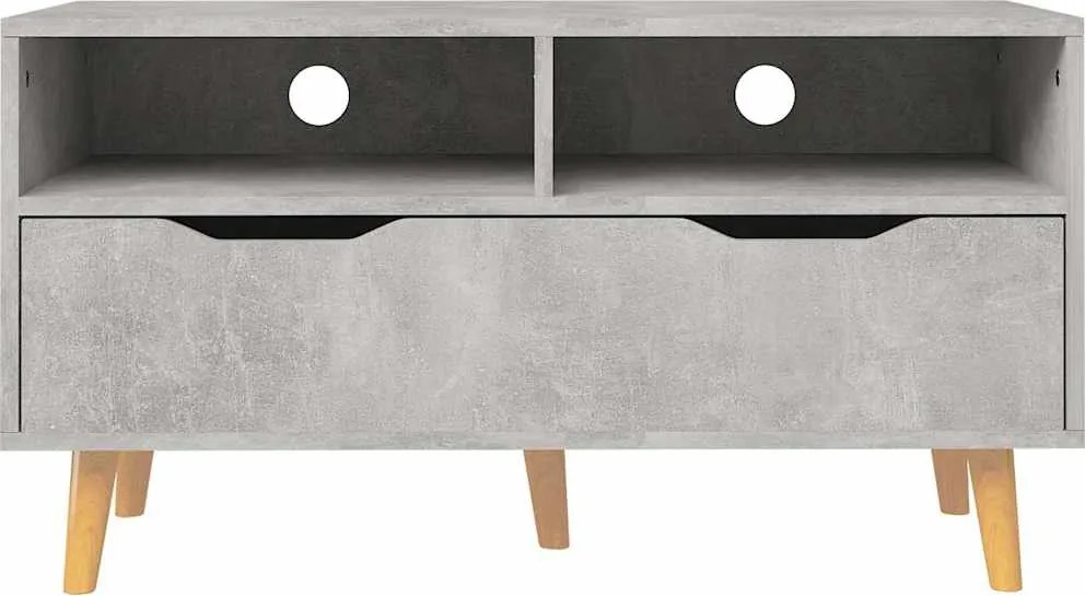 TV skříňka betonově šedá 90 x 40 x 48,5 cm kompozitní dřevo 326781