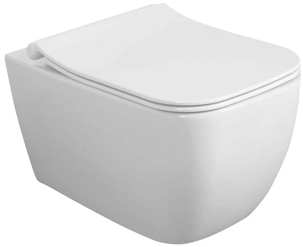 Isvea Isvea, VEA závěsná WC mísa, Rimless, 34,5x52cm, bílá, 10VA02001