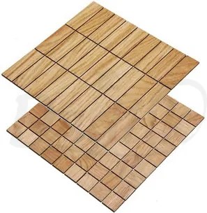 DUB mozaika- dřevěný obklad 30 x 30 mm
