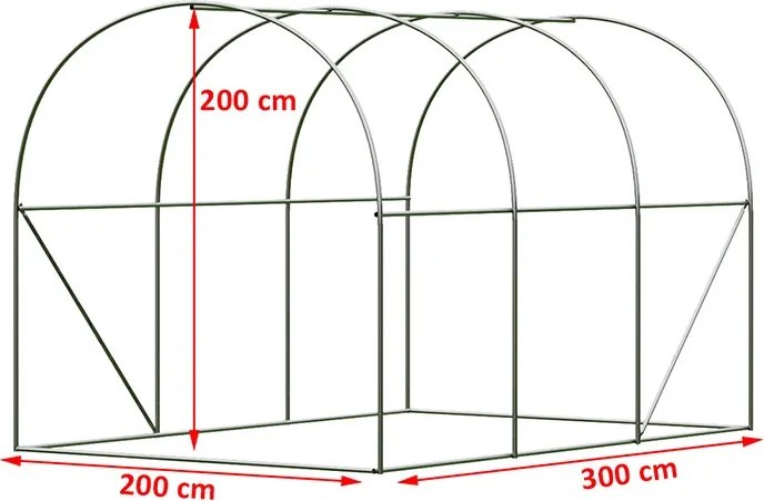 Fóliovník 2x3m zelený STANDARD