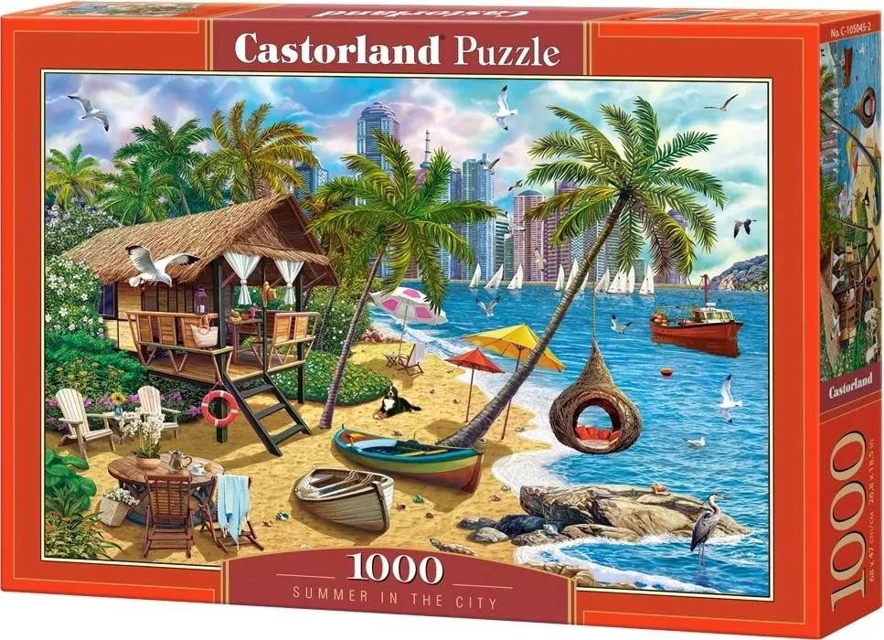 Castorland puzzle léto ve městě 1000 dílků