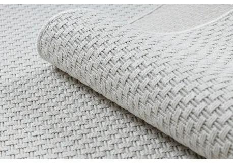 Dywany Luszczow Kusový koberec, běhoun TIMO 6272 SISAL venkovní bílý Rozměr koberce: 70 x 200 cm