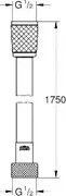 Grohe - Sprchová hadice, 175 cm, chrom
