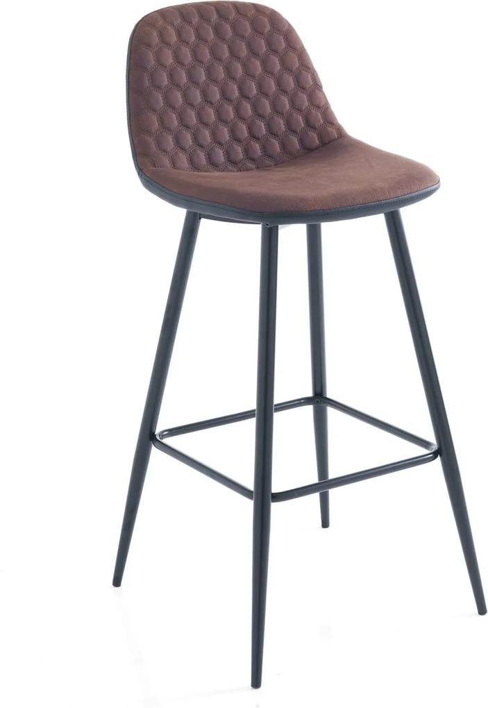 Tomasucci Barové židle GALE BROWN 100x42x50cm,  hnědo-černá