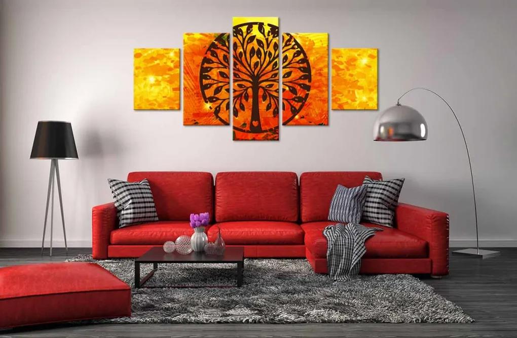 Obraz Abstraktní strom Orange Velikost (šířka x výška): 150x80 cm