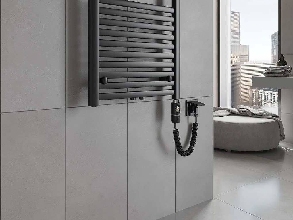 Mexen Hades, elektrické topné těleso 800 x 600 mm, 600 W, černá, W104-0800-600-2600-70