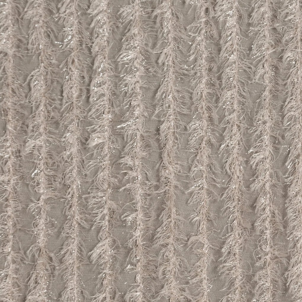 ZÁVĚS NA KROUŽCÍCH TIFFANY 135X250 CM BÉŽOVÁ