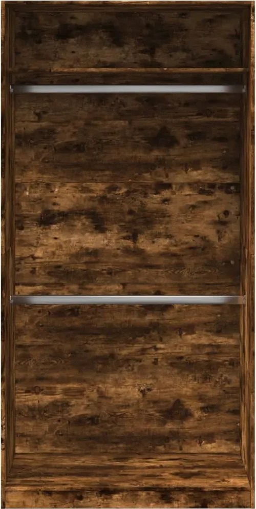 Šatní skříň kouřový dub 100 x 50 x 200 cm kompozitní dřevo 3307805